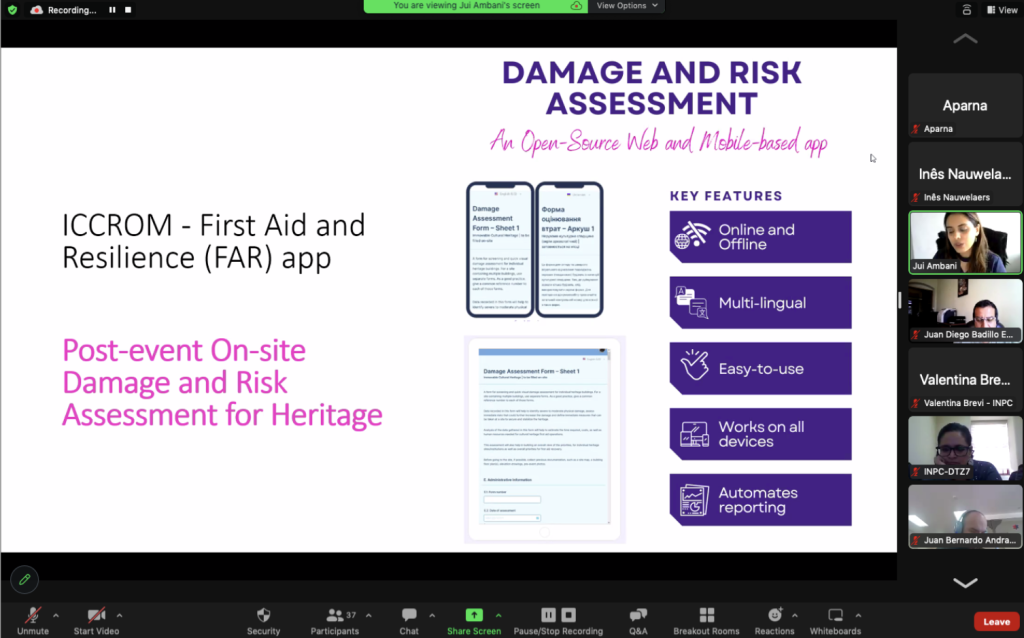 Workshop on damage and risk assessment for Ecuador following earthquake | ICCROM